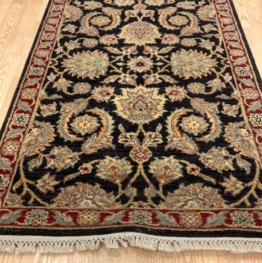 Kaoud Rugs Hand Knotted BLACK WOOL ANT. MAHAL