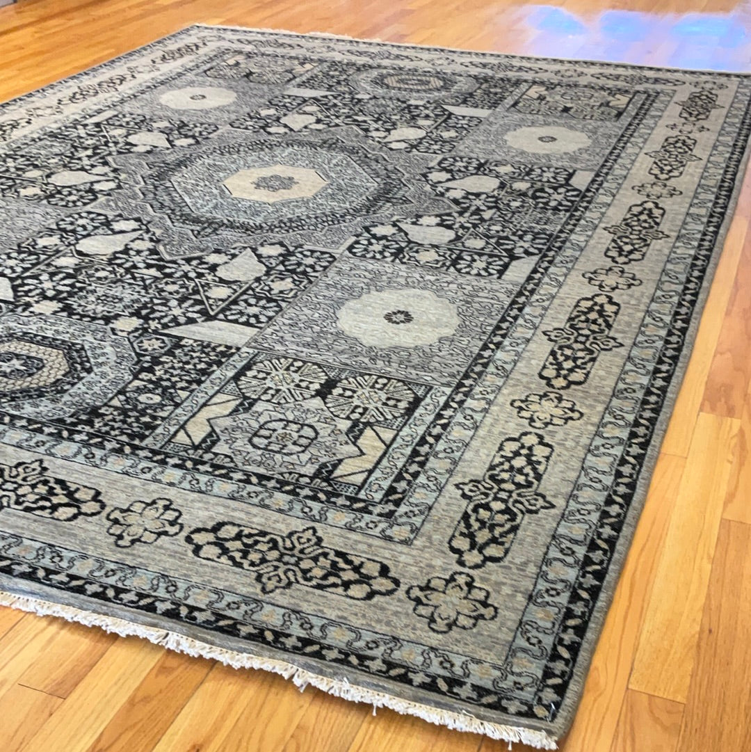 Kaoud Rugs 9X12.5 Rectangle Black Contemp Area Rug