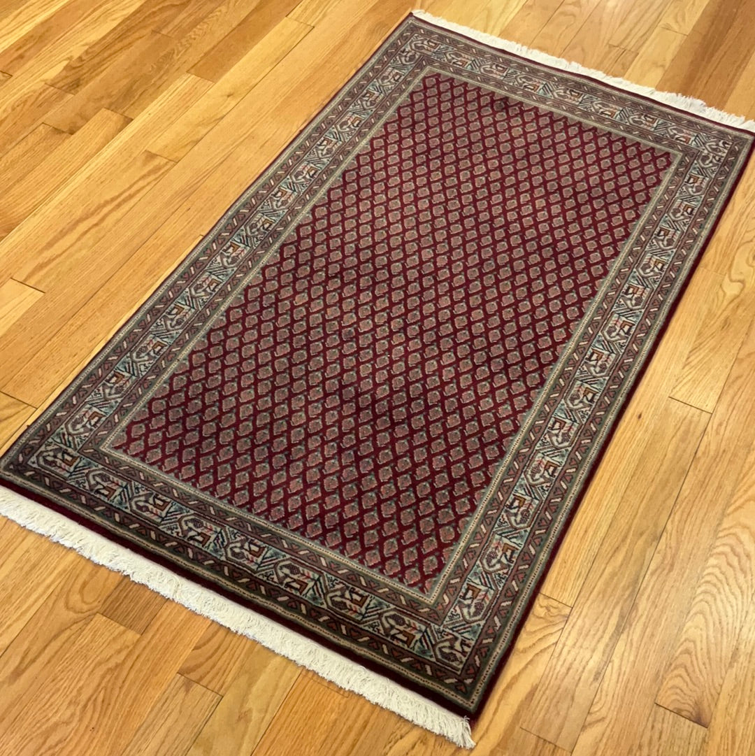 Kaoud Rugs Hand Knotted BURGUNDY WOOL GHOUM