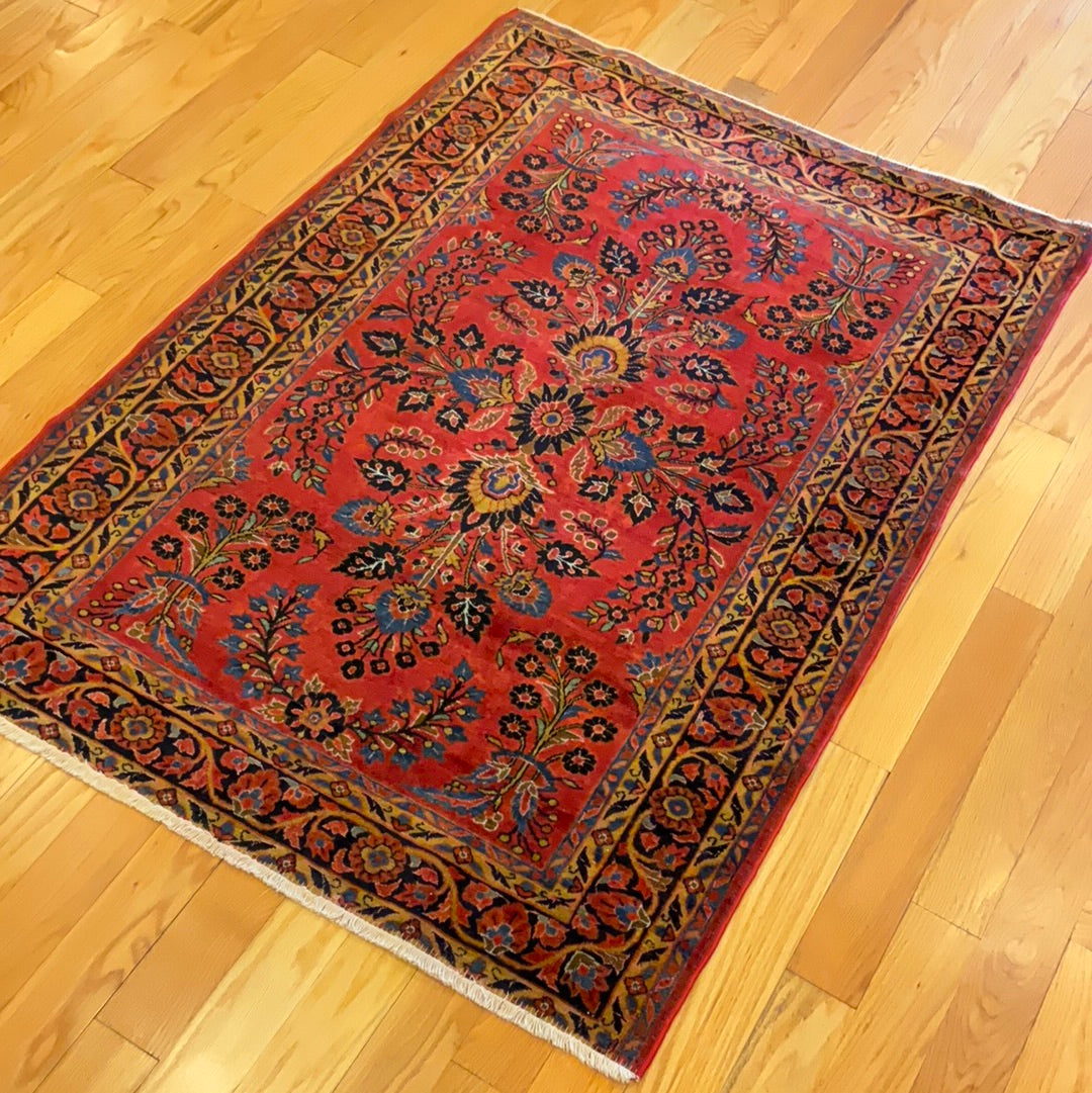 Kaoud Rugs HAND KNOTTED RED WOOL CHINESE