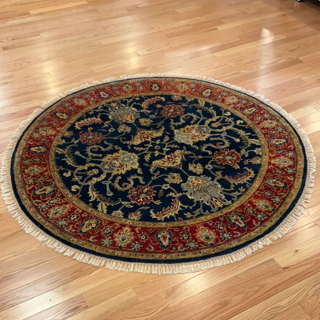 Kaoud Rugs Hand Knotted NAVY WOOL ANT. MAHAL