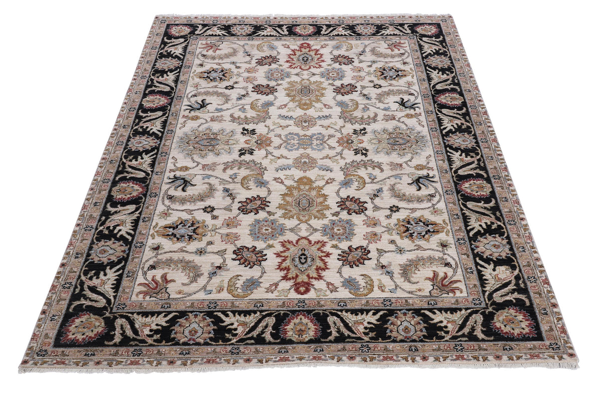 Kaoud Rugs 6.2X9.4 Rectangle Ivory Mahal Area Rug