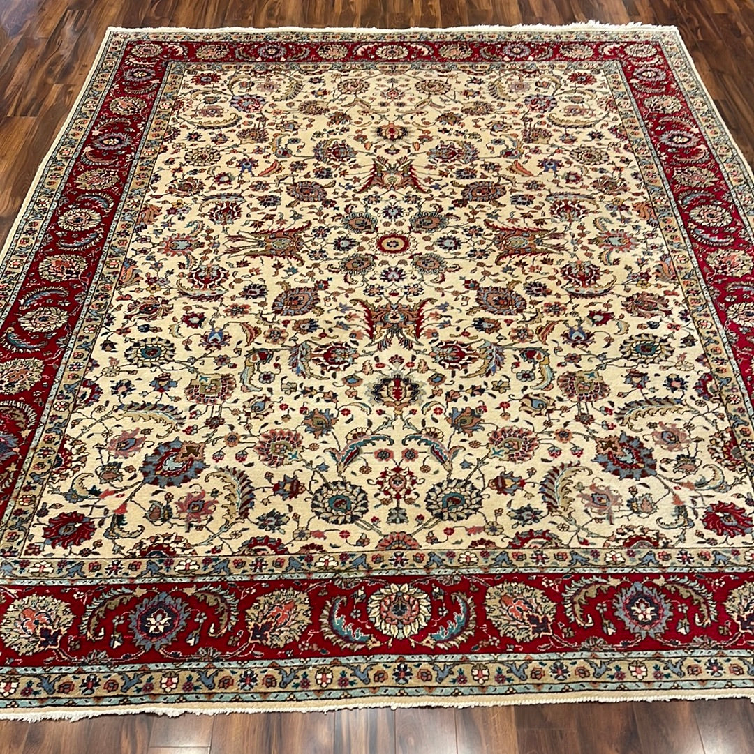 KAOUD RUGS 9'5" X 12'11" RECTANGLE BEIGE TABRIZ AREA RUG