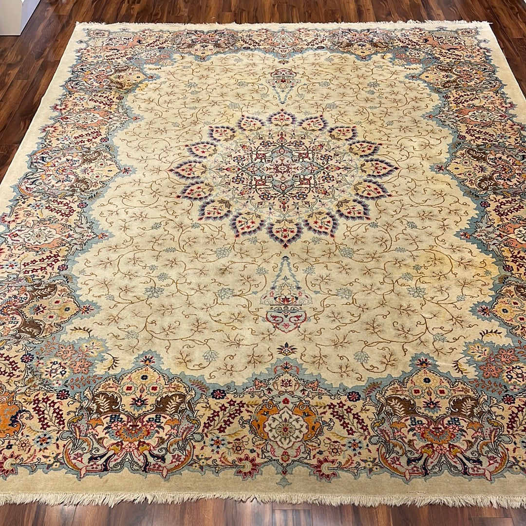 KAOUD RUGS 10'5" X 14'2" RECTANGLE IVORY KESHAN AREA RUG