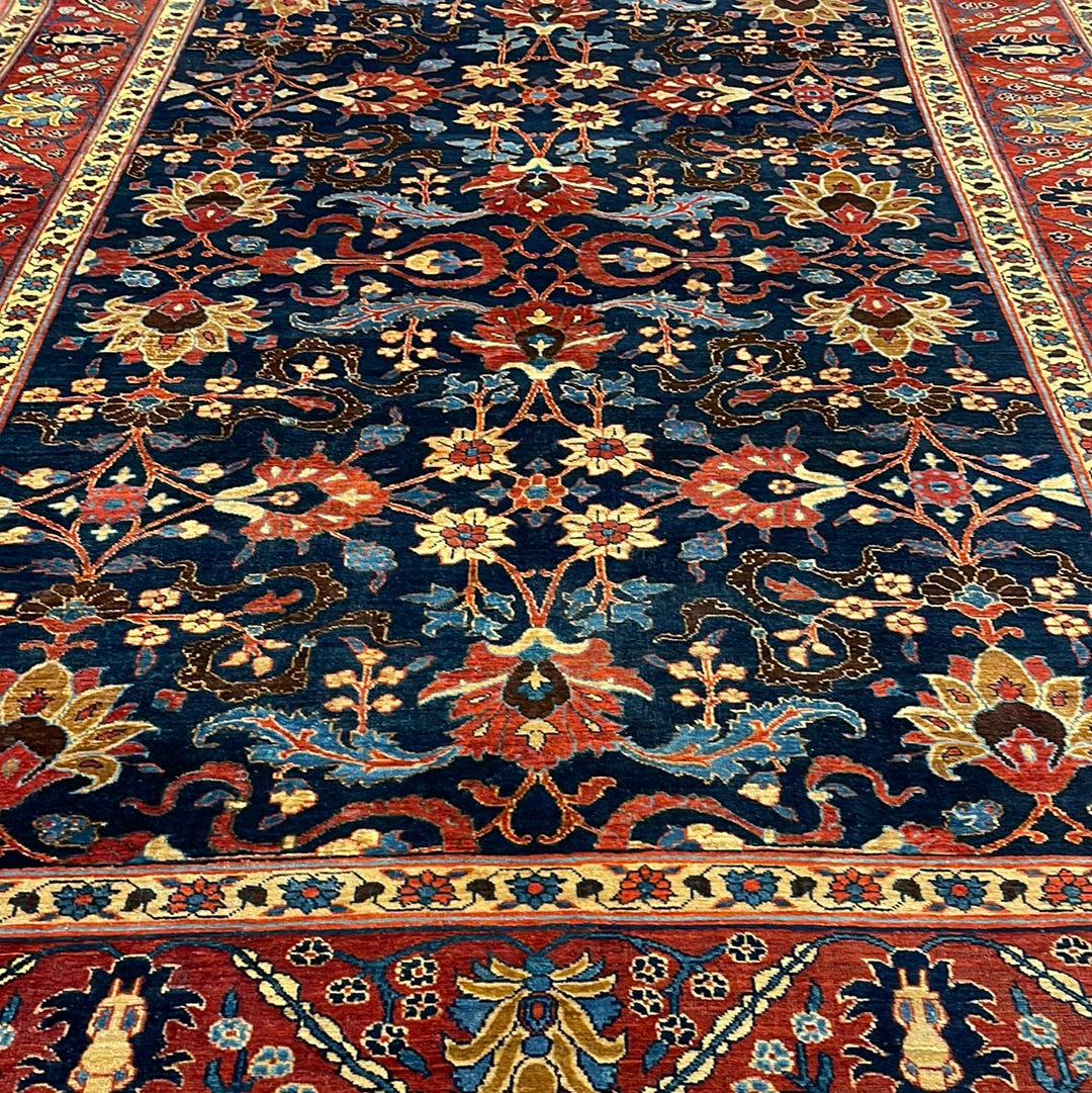 Kaoud Rugs HAND KNOTTED NAVY WOOL EA