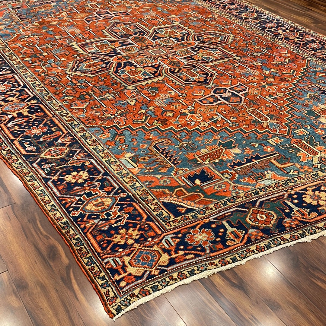 Kaoud Rugs HAND KNOTTED RUST WOOL ANTIQUE MAHAL