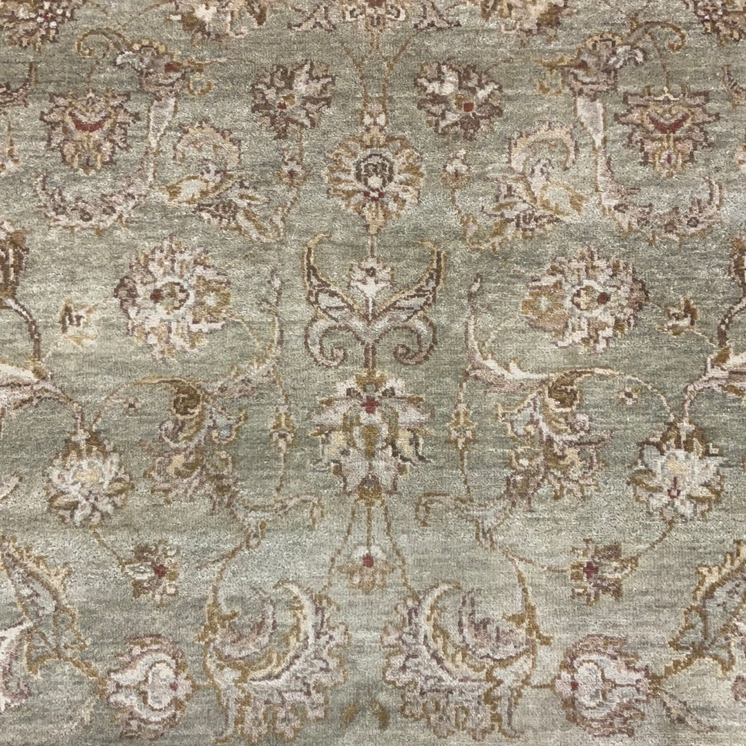 Kaoud Rugs HAND KNOTTED DARK GREEN WOOL CONTEMP