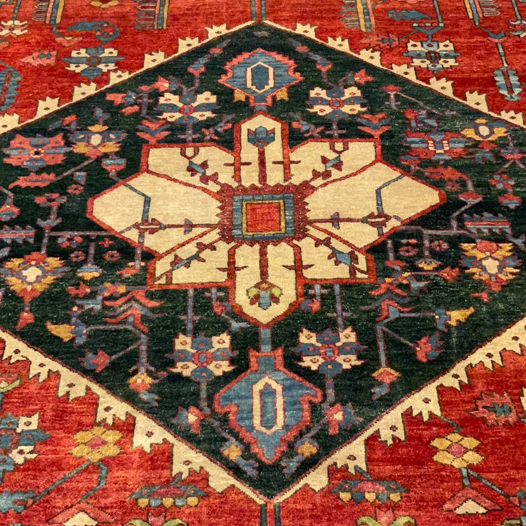 Kaoud Rugs HAND KNOTTED RUST WOOL TABRIZ